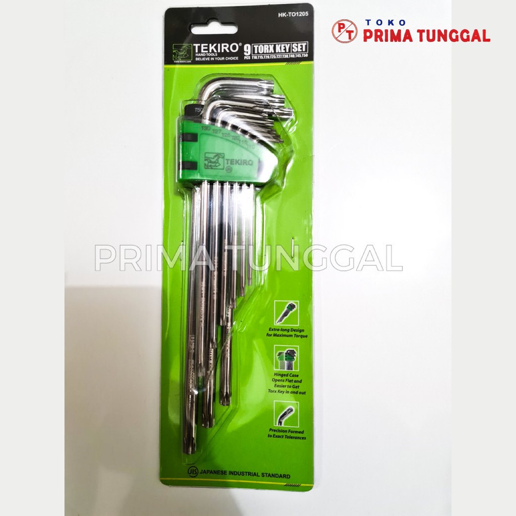 Jual Kunci L set Bintang 9 PCS Tekiro Torx Key Set 9PCS TEKIRO | Shopee Indonesia