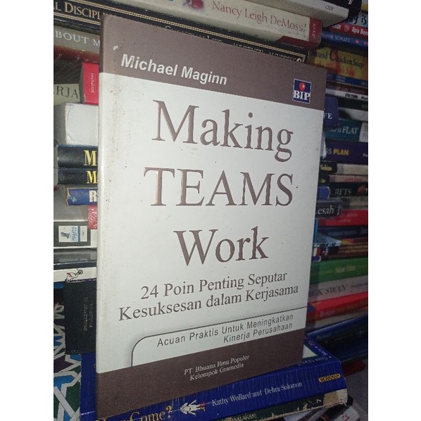 Jual BUKU MAKING TEAMS WORK MICHAEL MAGINN | Shopee Indonesia