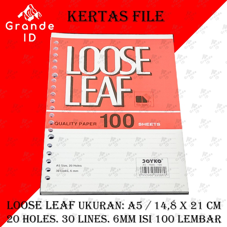 Jual KERTAS FILE JOYKO A5 100 LEMBAR | Shopee Indonesia