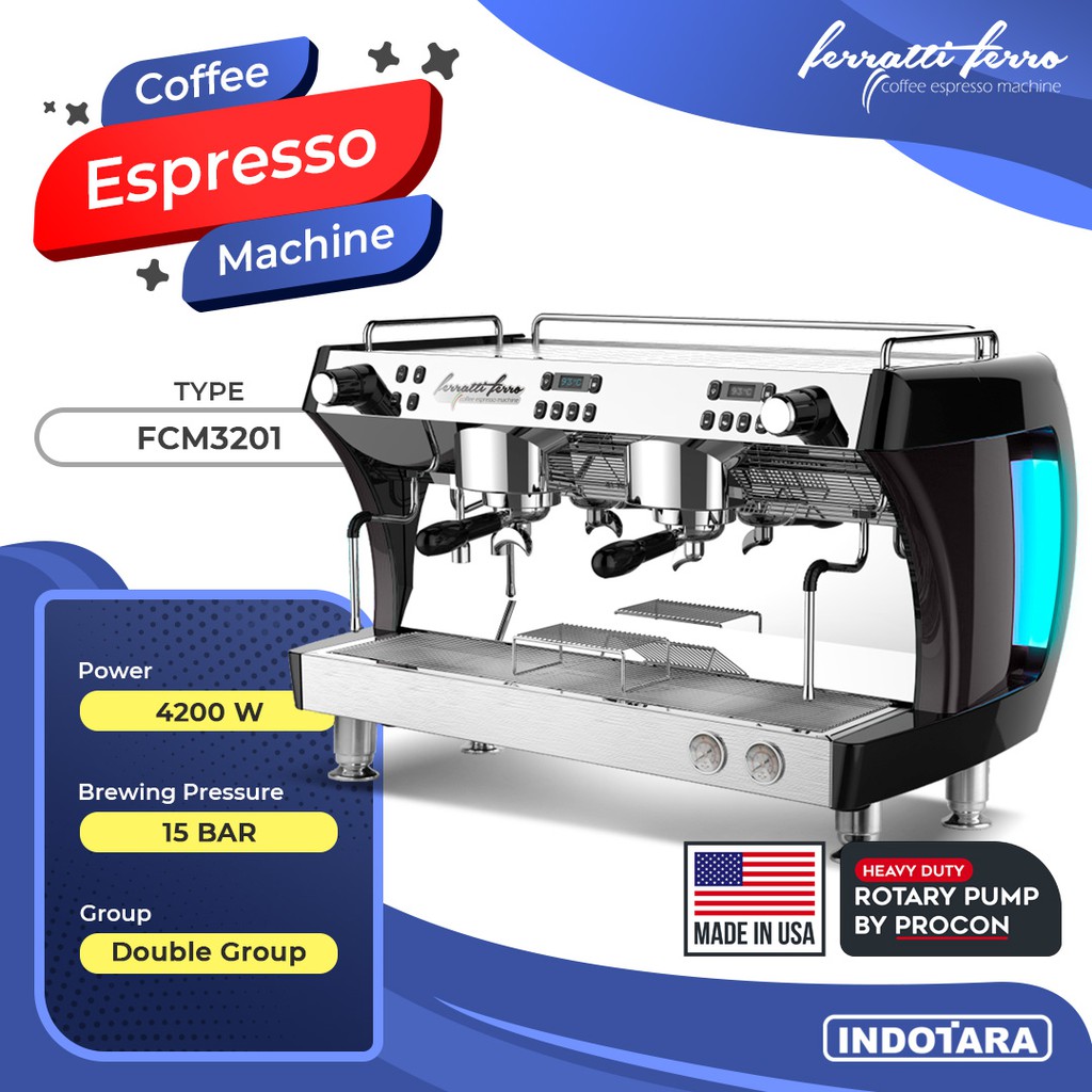 Jual Mesin Kopi Ferratti Ferro Espresso Machine/ Coffee Maker FCM3201 ...