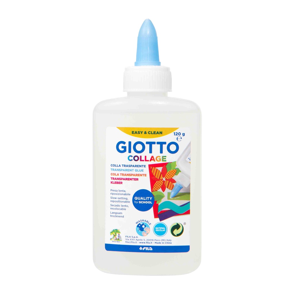 Jual Giotto - Collage Washable Glue Transparant, Lem Kertas Cair Bening ...