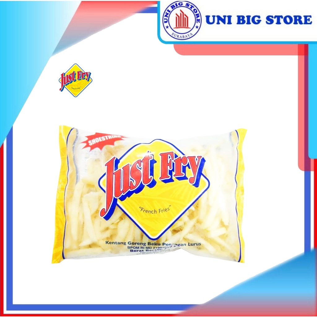 Jual Just Fry Shoestring French Fries 450 gr | 900 gr Kentang Goreng ...