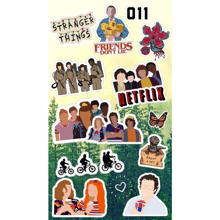 Jual Sticker Stranger Things | Sticker Aesthetic Lucu | Sticker Laptop ...