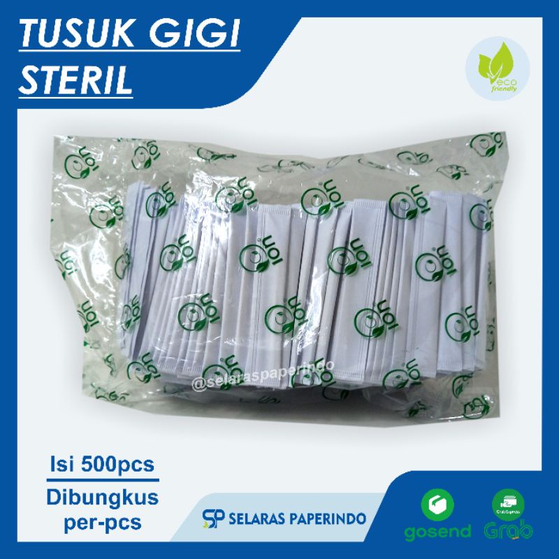 Jual ISI 500pcs | Tusuk gigi steril 1 pack isi 500pcs tusuk gigi ...