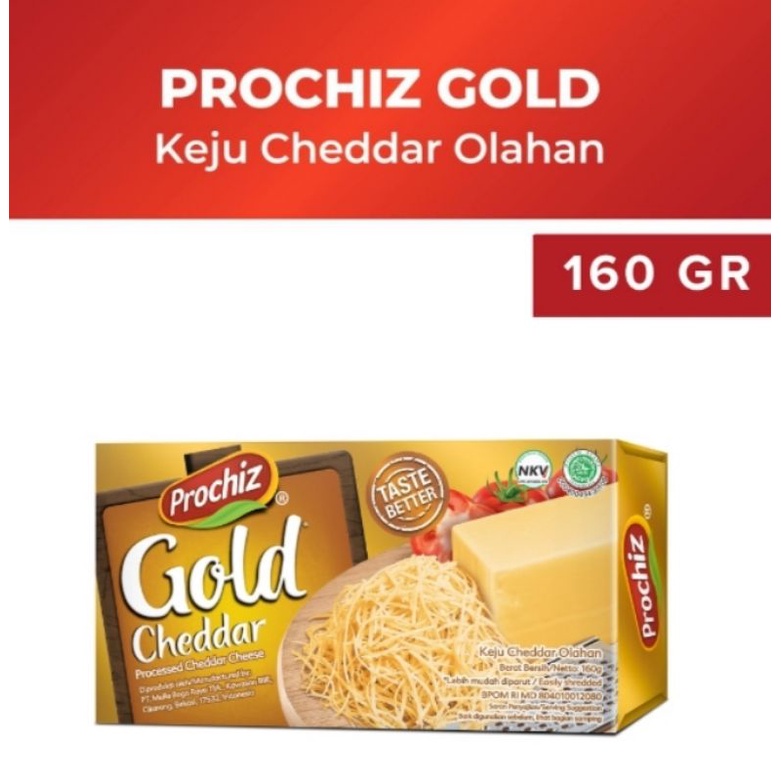 Jual KEJU CHEDDAR PROCHIZ GOLD BOX 160 GR & REPACK 250 GR / KEJU ...