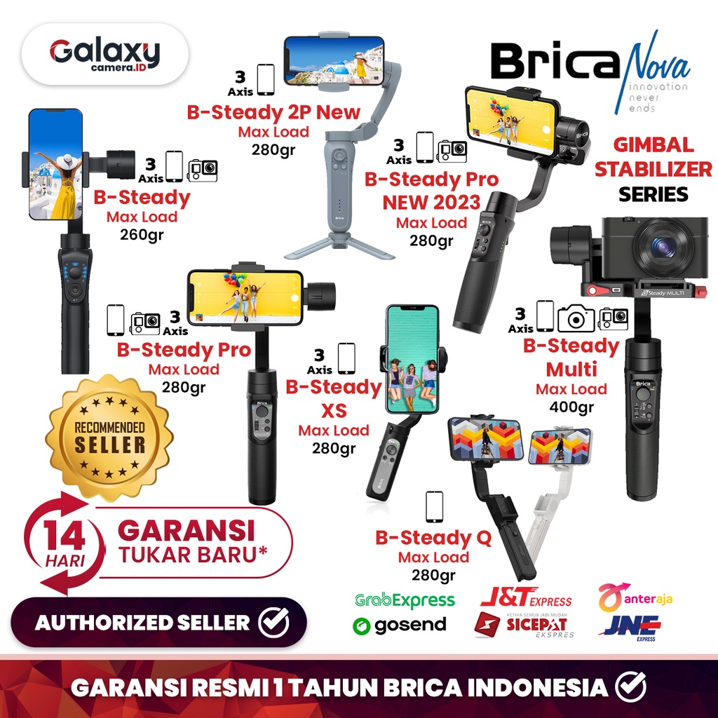 Jual Brica B-Steady 3-Axis Gimbal Hp Smartphone Stabilizer Series - B ...