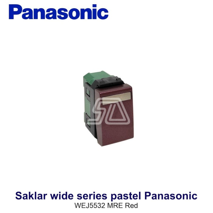 Jual Panasonic Mata Saklar 1G 2W WEJ5532 MRE Metalic Merah | Shopee ...