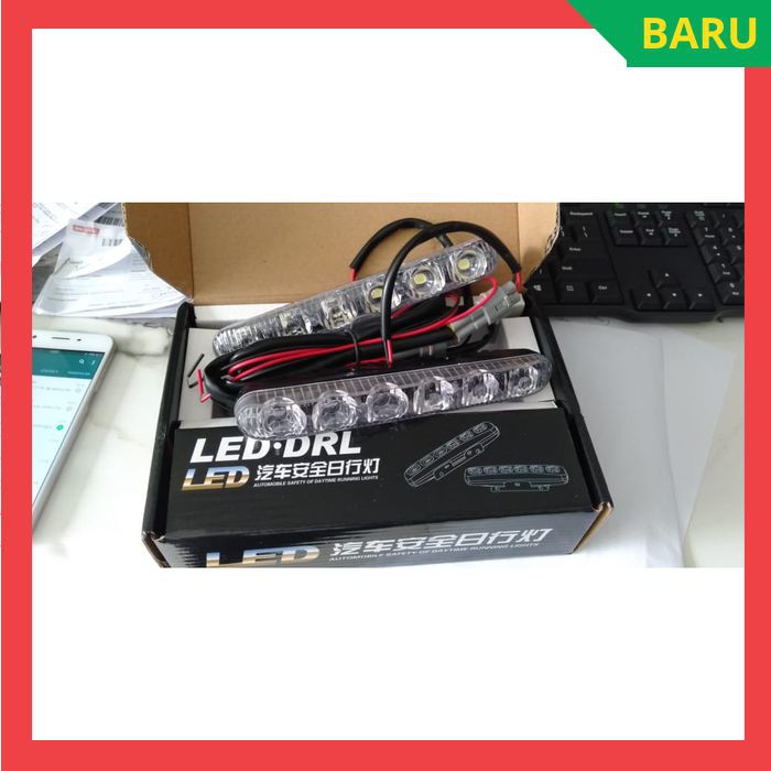 Jual Lampu LED Mobil 12 Volt DRL LED Model Toyota Fortuner Terang 6 ...