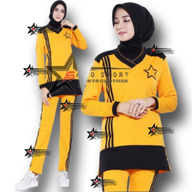 Jual Setelan Baju senam wanita / stelan olahraga wanita / setelan ...