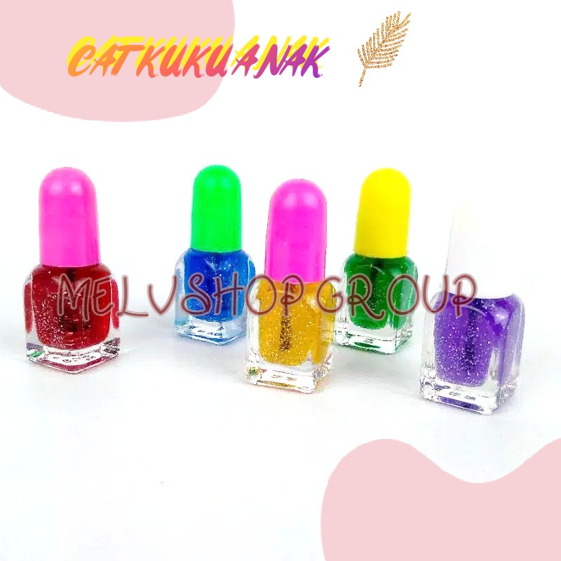 Jual KUTEK ANAK / CAT KUKU MAINAN ANAK / KUTEX GLITER KIDS | Shopee ...