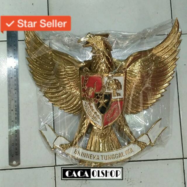 Jual Patung Lambang Garuda Dinding Kuningan 30cm | Shopee Indonesia