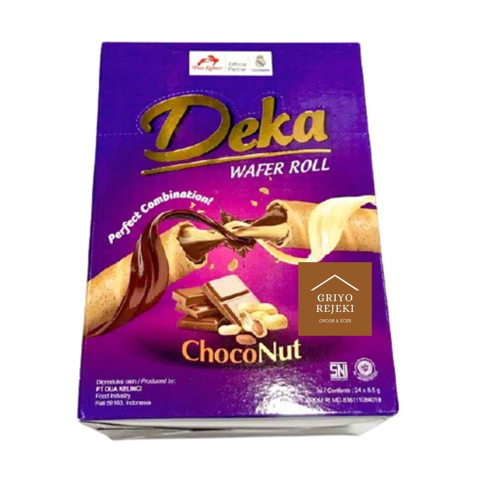 Jual Deka Wafer Roll Choconut 8.5gr 1 Pak Box 24 Pcs | Shopee Indonesia