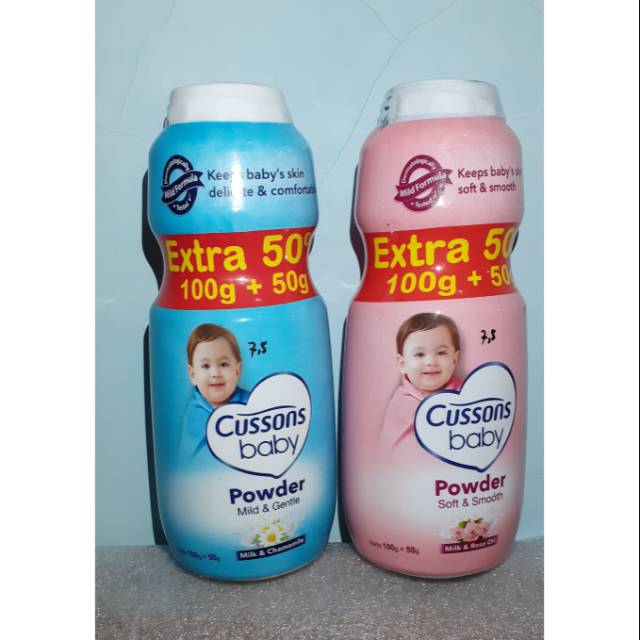 Jual Bedak Cussons 100 Gr extra + 50 Gr Cusson Baby Powder | Shopee ...