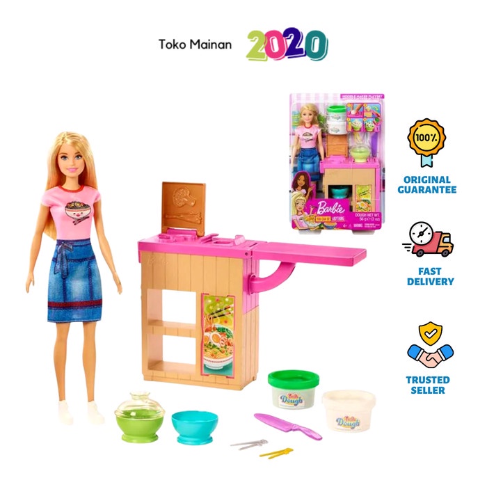Jual [COD] Barbie Noodle Bar Playset with Blonde Doll - Boneka Barbie ...