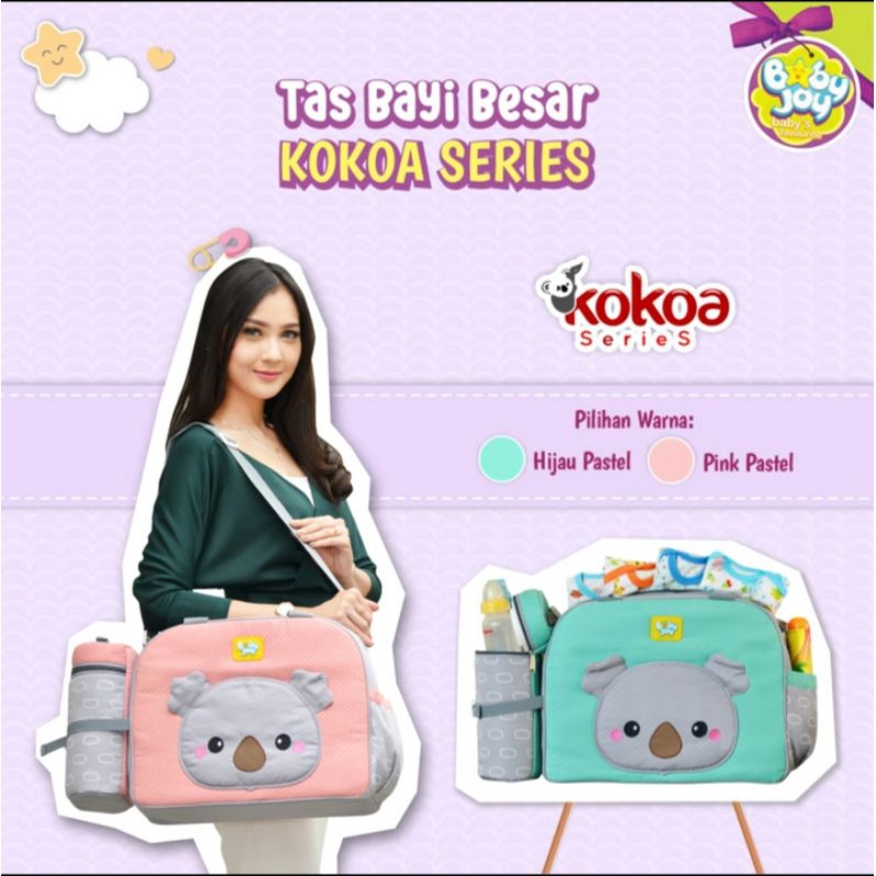 Jual Baby Joy Tas Bayi Besar Diaper Bag + Tabung Botol Susu Double ...