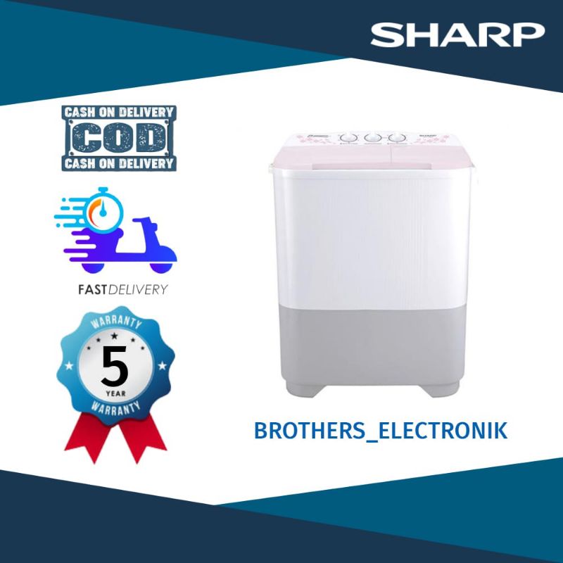 Jual Mesin Cuci 2 Tabung Sharp 80MW. 8KG | Shopee Indonesia