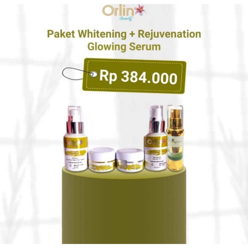Jual paket glowing/paket brightening platinum orlin beauty /BPOM ...