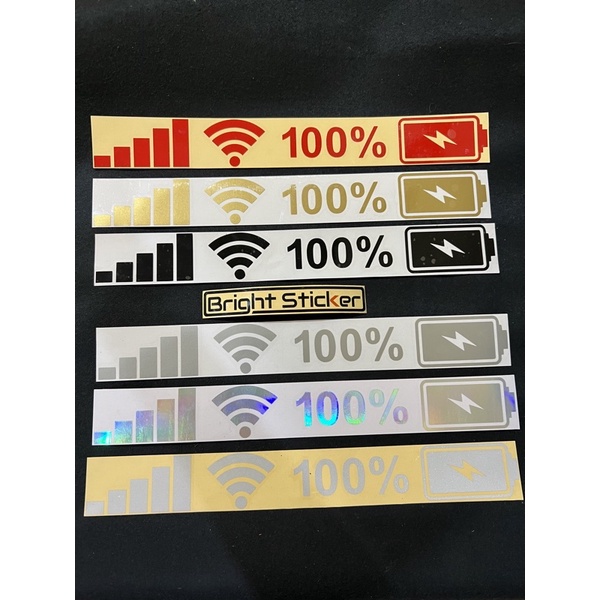 Jual STICKER SINYAL HP WIFI BATERAI STICKER MOBIL STICKER MOTOR CUTTING ...