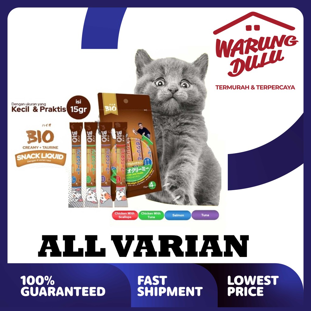 Jual BIO LIQUID - SNACK KUCING (setara meo creamy) / Markotop La Creme ...