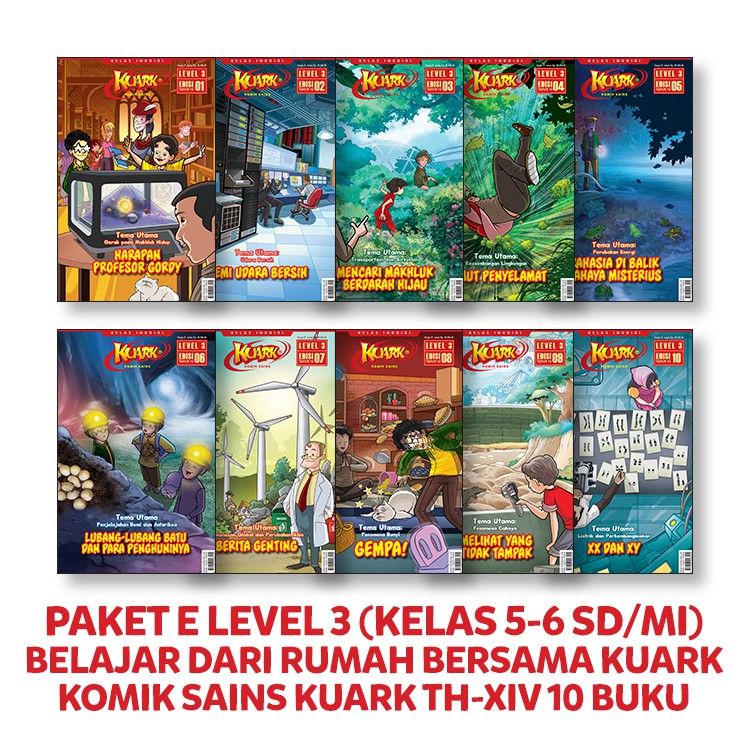 Jual KUARK Paket E Belajar di Rumah Tahun XIV Level III (10 edisi ...