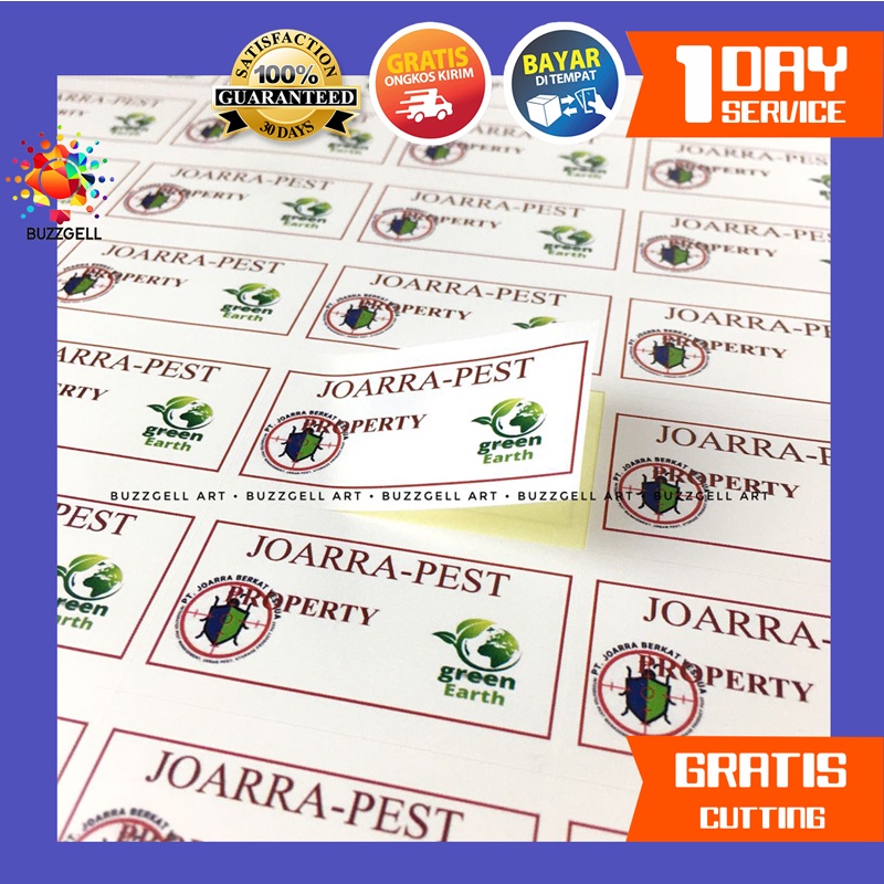 Jual SPC 7 8-15 Sticker Label Produk Bahan Chromo Cetak Stiker Custom ...