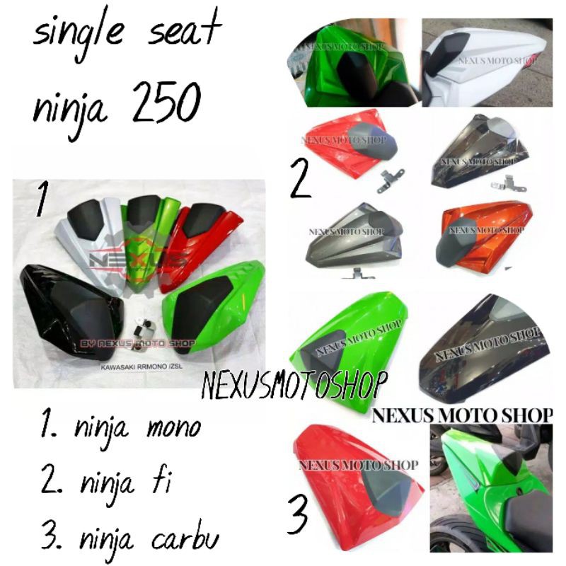 Jual single seat ninja 250 fi single seat ninja 250sl mono single seat ...