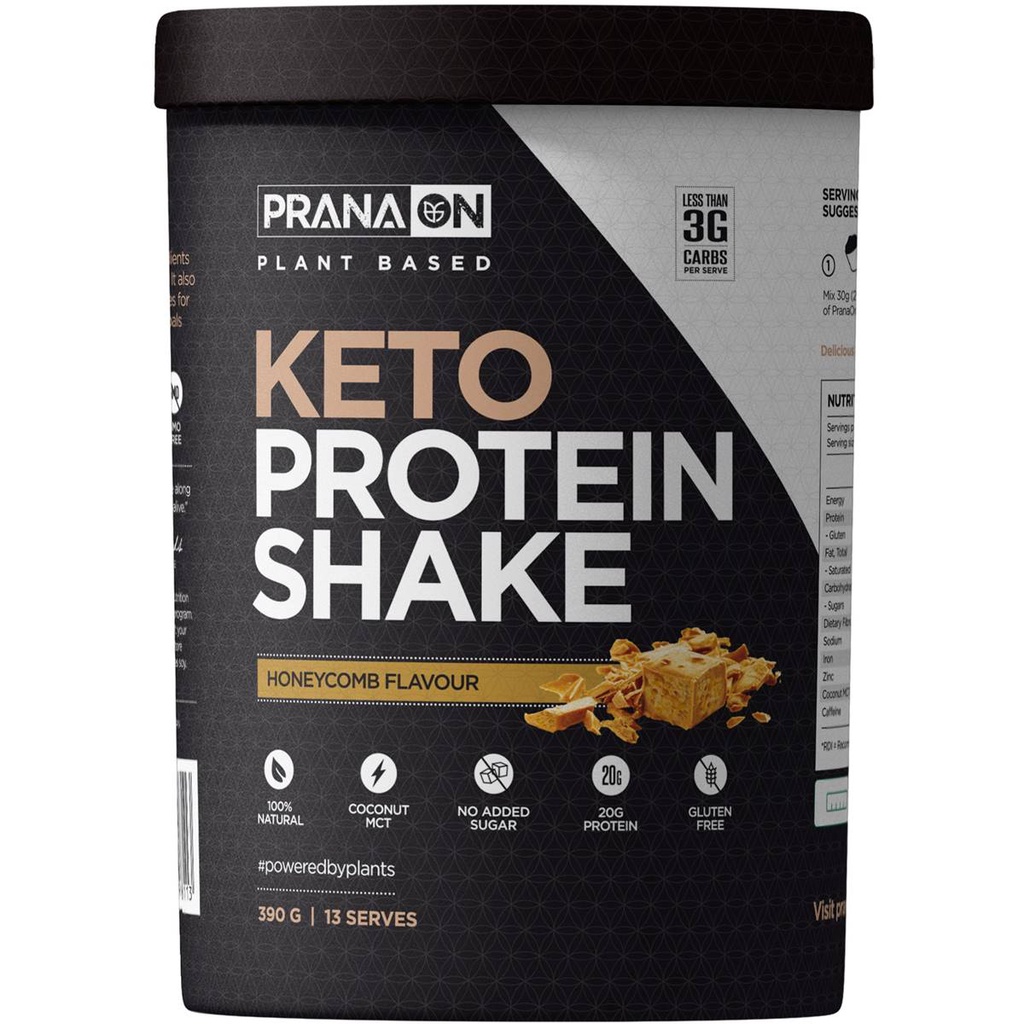 Jual Prana On Plant Based Keto Protein Shake Powder Honeycomb Flavor ...