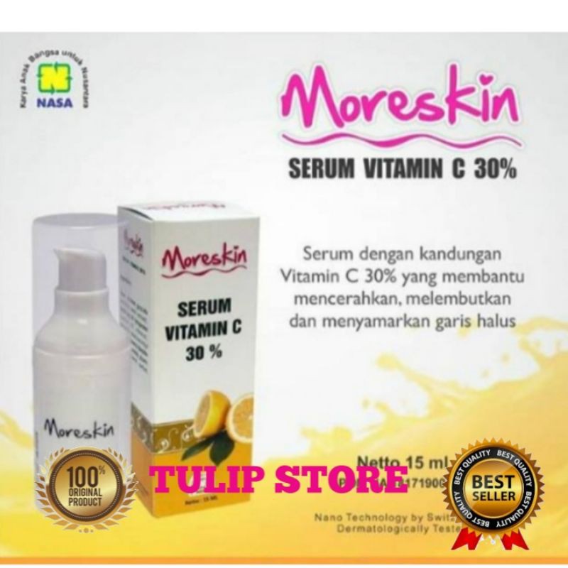 Jual Moreskin Serum Vitamin c 30%,,original 100%,Moreskin NASA (COD) | Shopee Indonesia