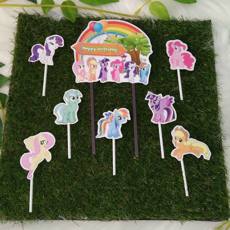 Jual Cake topper kuda poni happy birthday hiasan kue ulang tahun ...