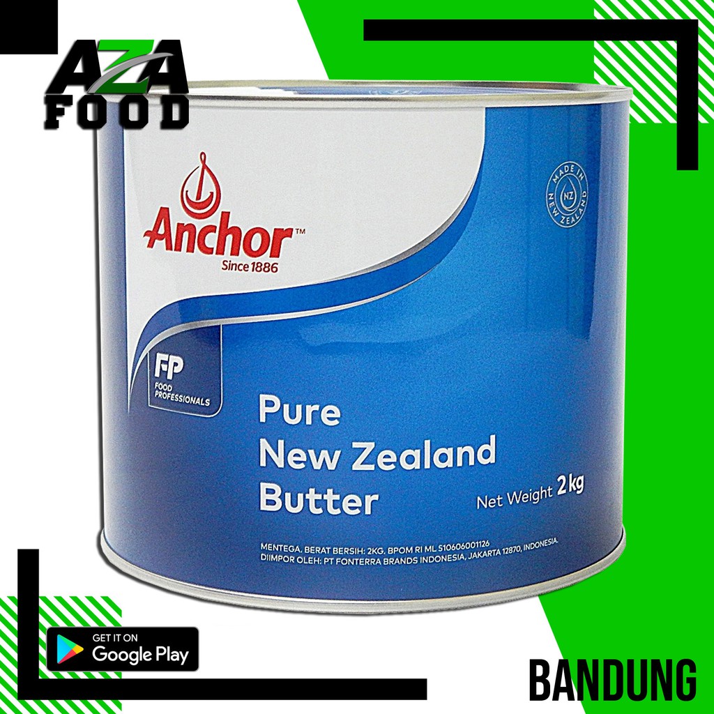 Jual Anchor Golden Fern Pure New Zealand Salted Butter 2 Kg | Shopee ...