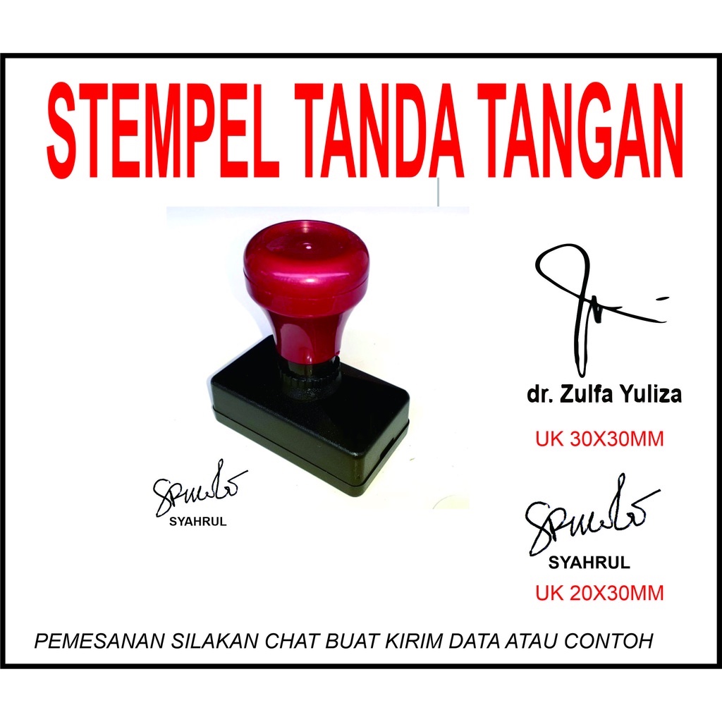 Jual STEMPEL TANDA TANGAN | Shopee Indonesia