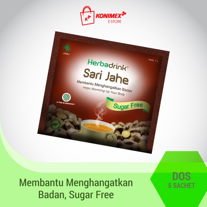Jual G02G Herbadrink Sari Jahe Sugar Free Serbuk Minuman Menghangatkan ...