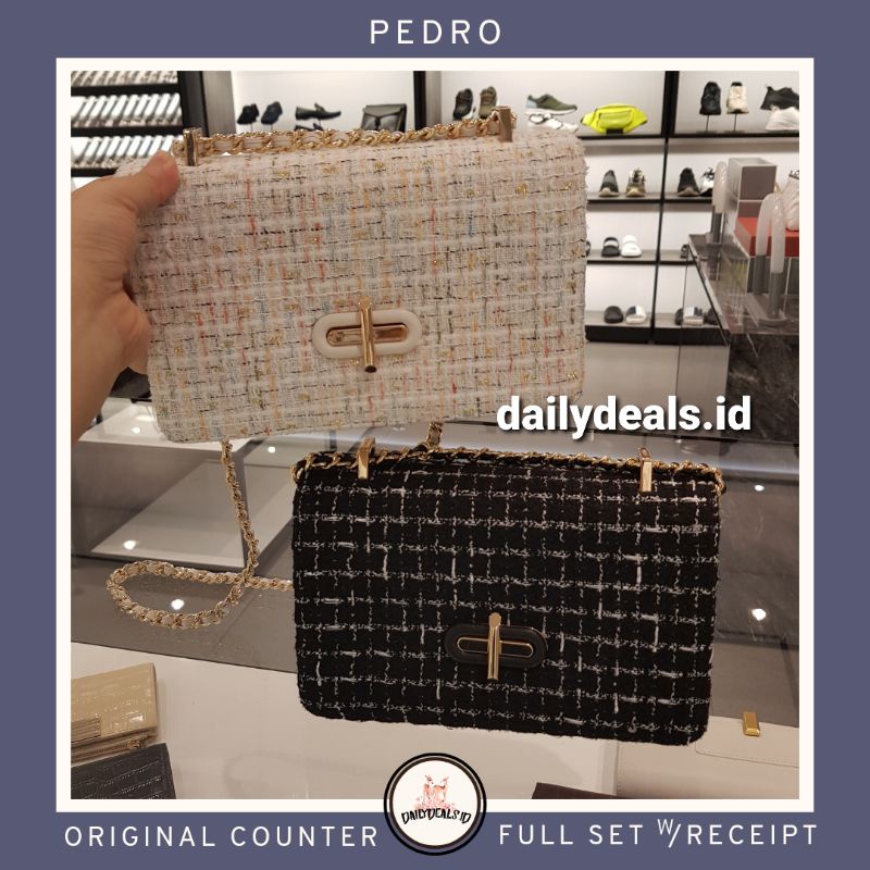 Jual PW2-76610041 Tweed Shoulder - Jastip P3DRO ORIGINAL COUNTER BAG TAS SLING STORE STRUK ...