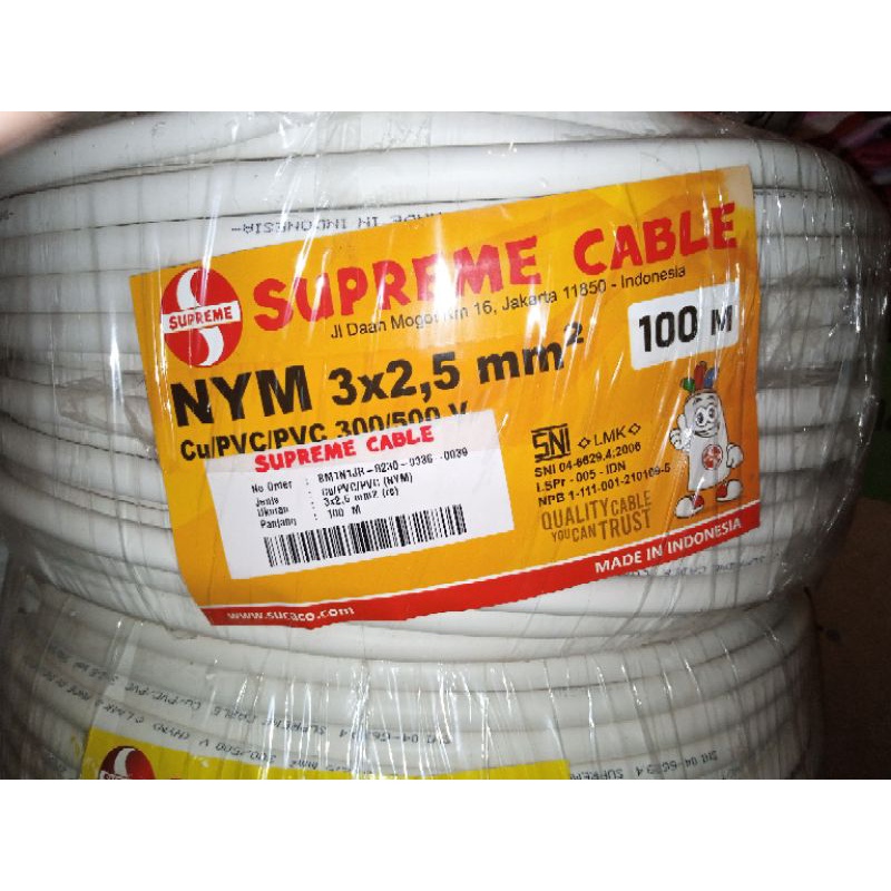 Jual kabel NYM 3 x 2,5 mm² supreme100 meter | Shopee Indonesia