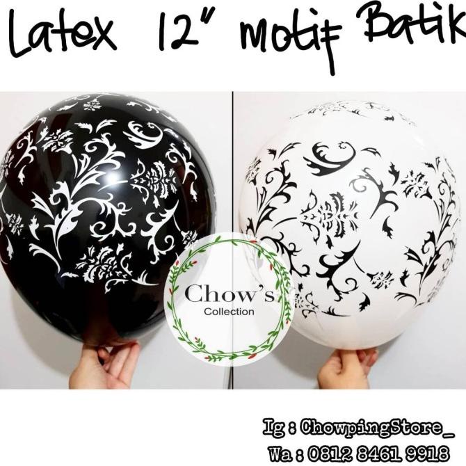 Jual Balon Latex / Balon Karet Motif Batik / Balon Corak Batik Promo ...