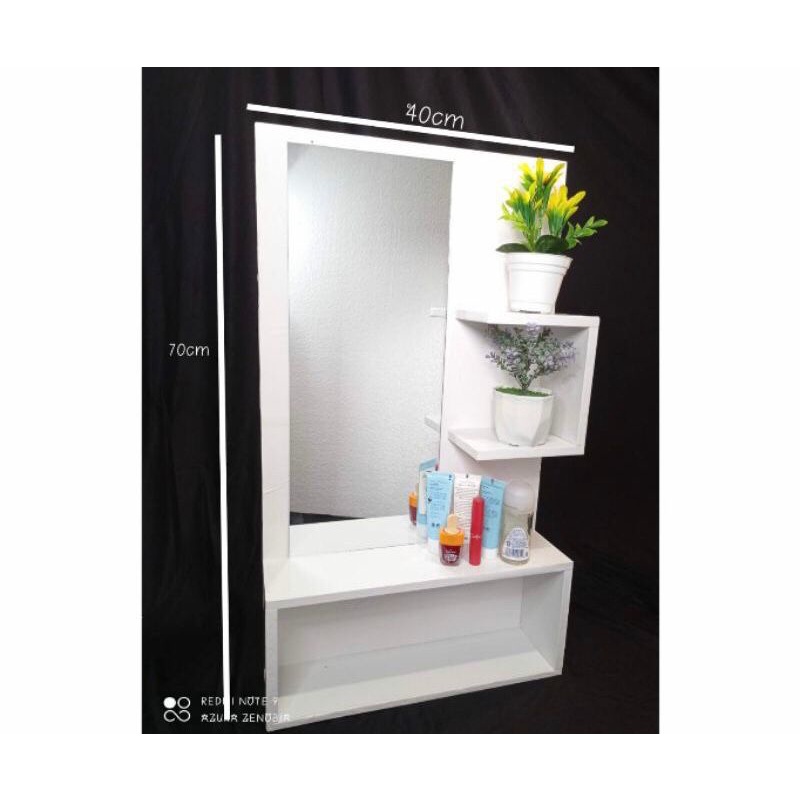 Jual Rak Rias Gantung kaca / Rak Kosmetik Kaca Mini Minimalis | Shopee ...