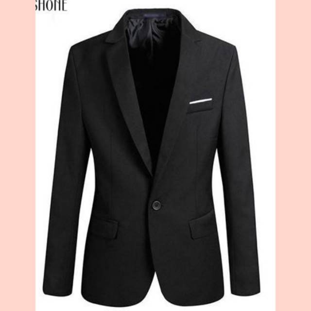 Jual Jas - Jas pria slimfit - Jas blazer hitam - Jas wedding | Shopee Indonesia