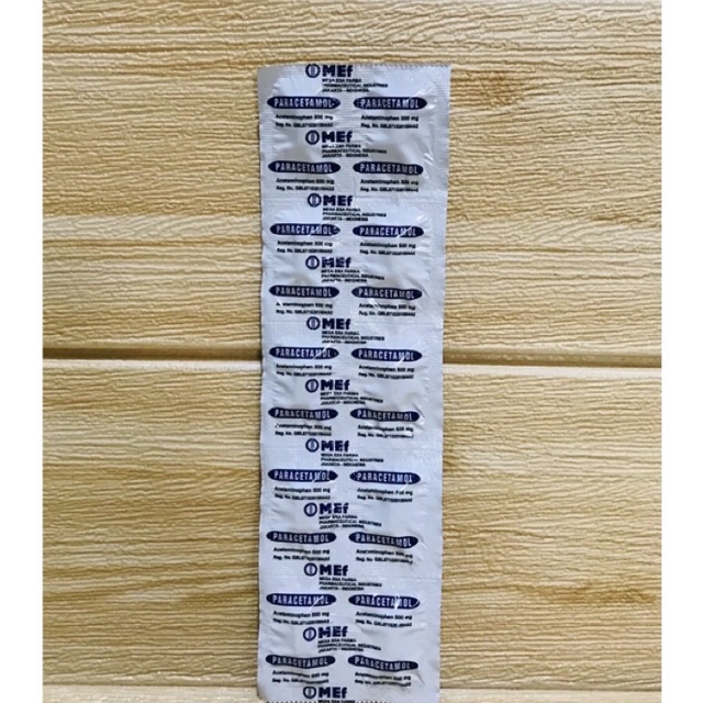 Jual PARACETAMOL MEF 500MG TABLET | Menurunkan Demam | Mengurangi Nyeri ...