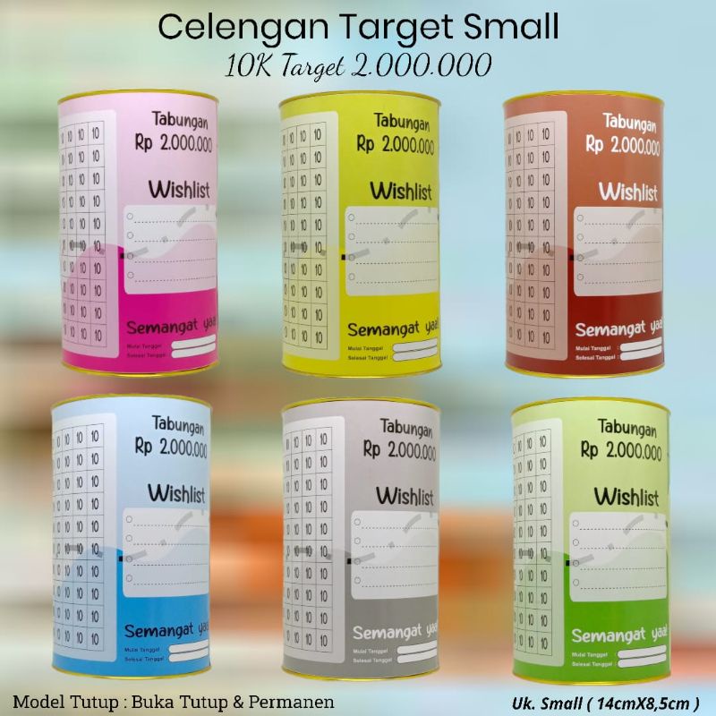 Jual Celengan Target Murah 10k Target 2jt Celengan Viral Tabungan ...