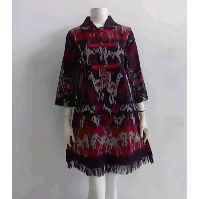 Jual Baju tunik tenun troso nusantara NTBL39 | Shopee Indonesia