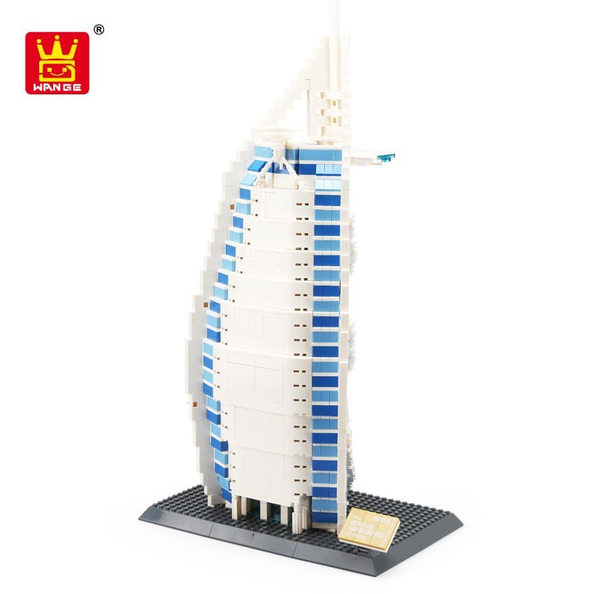 Jual The Burj Al Arab Hotel of Dubai - Building Block Lego Brick ...