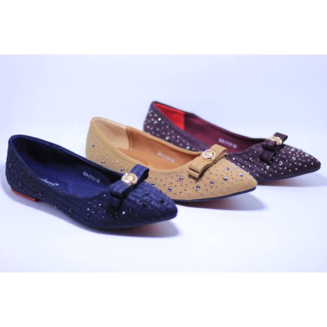 Jual Sepatu pansus flat shoes kerja kuliah wanita perempuan BERTOLUCCI ...