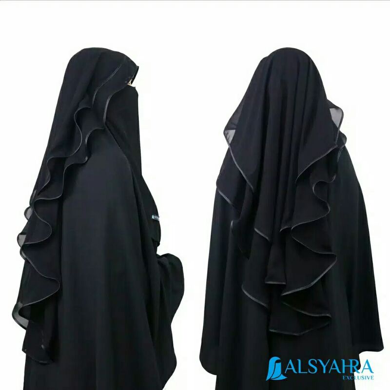 Jual niqab butterfly 2 layer cadar butterfly niqob yaman nikop murah ...