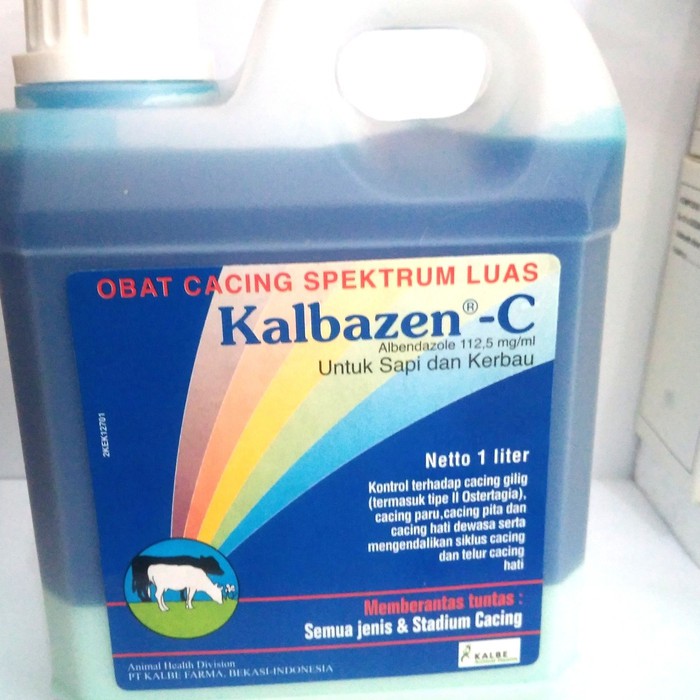 Jual kalbazen c obat cacing sapi/kerbau spektrum luas | Shopee Indonesia