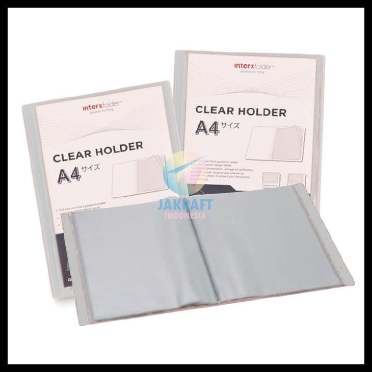 Jual Map Clear Holder A4 Isi 20 Pp Pocket Putih Bening Clear Transparan ...