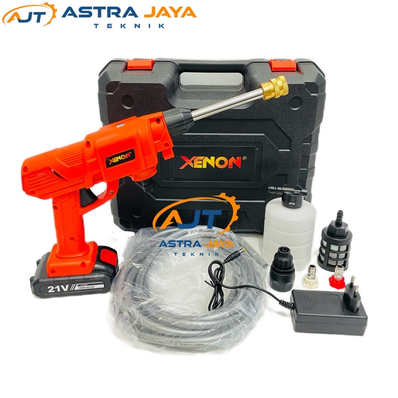 Jual XENON Mesin Jet Cleaner Cordless 21V Baterai Cas Steam Cuci Motor ...