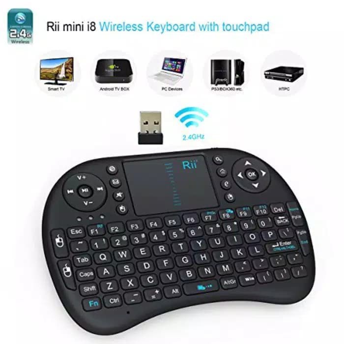 Jual Unik mini keyboard wireless i8 rechargeable untuk tv box Eksklusif ...