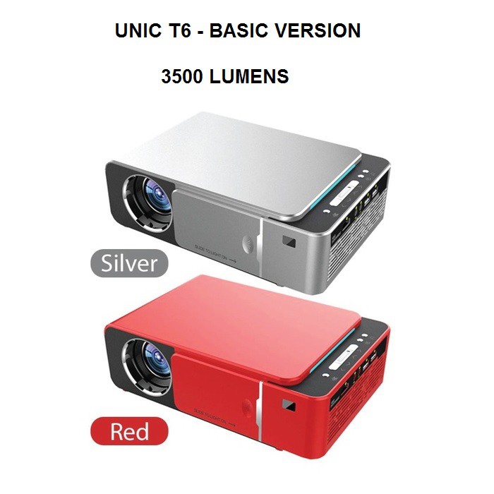 Jual UNIC T6 - LED 720P HD Home Projector 3500 Lumens - Basic Version ...