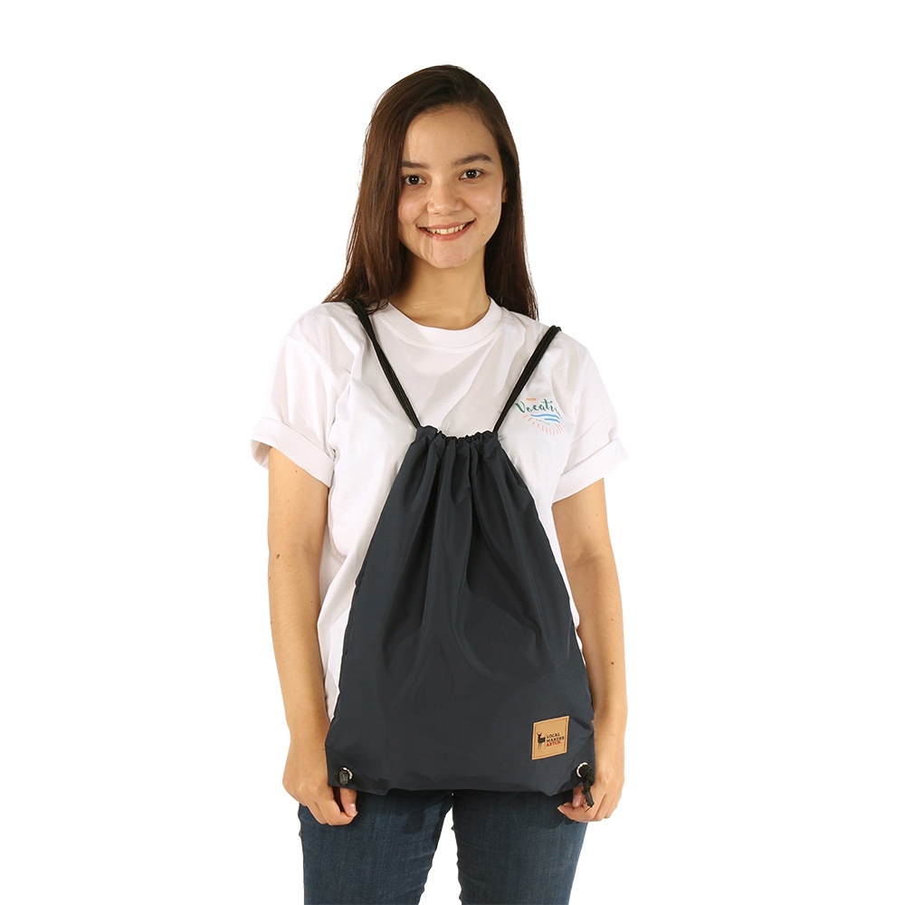 Jual TAS SERUT HITAM ANTI AIR SACK BAG PRIA WANITA UNISEX | Shopee Indonesia