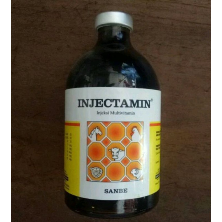 Jual INJEKTAMIN 100 ml injeksi, obat multivitamin pada hewan | Shopee ...
